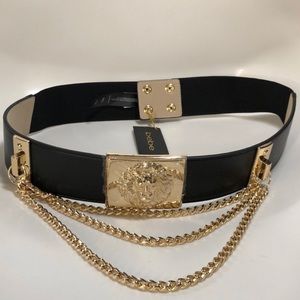 bebe | Accessories | Bebe Lion Medallion Stretch Belt | Poshmark